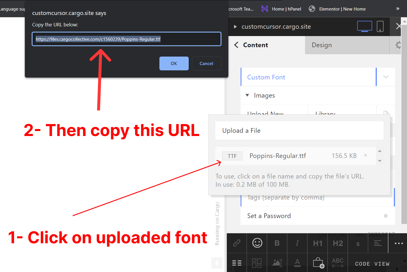 Add custom font in cargo collective - Cargo Tutorials Add custom font in cargo collective - Cargo Tutorials